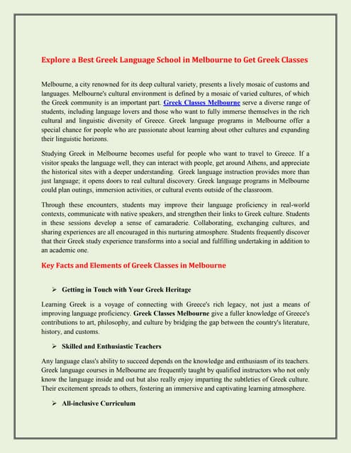 Why You Must Learn the Greek Language from a Greek School in Melbourne ...