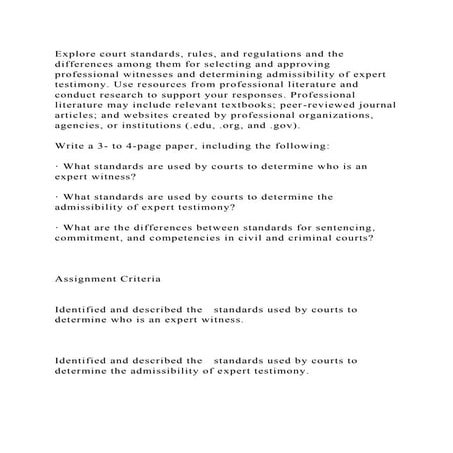 Explore court standards, rules, and regulations and the differences | PDF