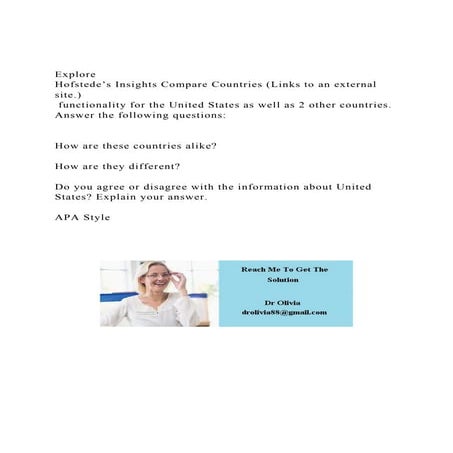 Explore Hofstedes Insights Compare Countries Links To An Extdocx