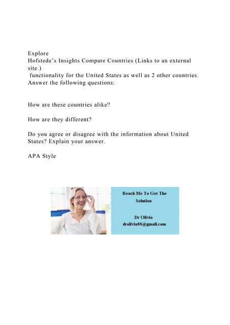 Explore Hofstedes Insights Compare Countries Links To An Extdocx