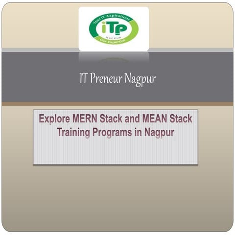 Explore MERN Stack and MEAN Stack Training Programs in Nagpur.pptx