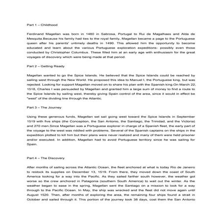 Explorer Report Magellan | DOCX