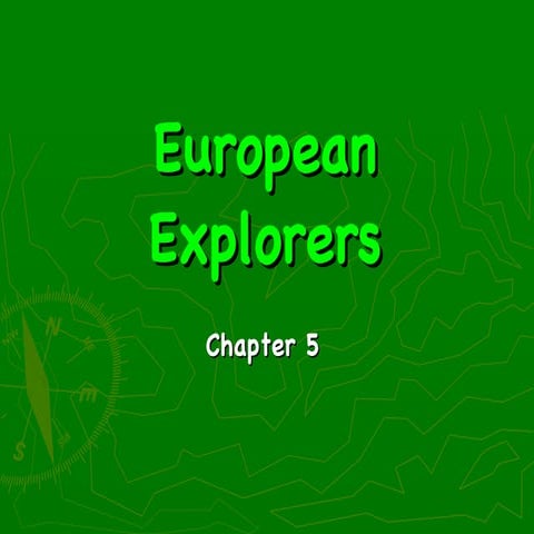 Ch 13 European Explorers | PPT