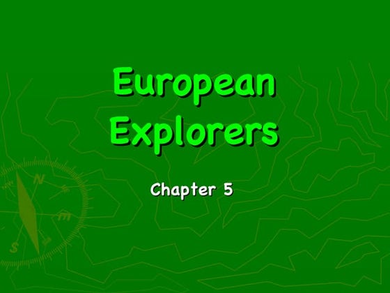 The Three G's: God, Gold, and Glory | PPT | Adventure Travel | Travel Type