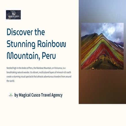 Explore the Spectacular Spectrum of Rainbow Mountain Peru | PDF