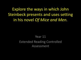 English 1102- Research Presentation-(John Steinbeck)- by Eula Smith | PPT