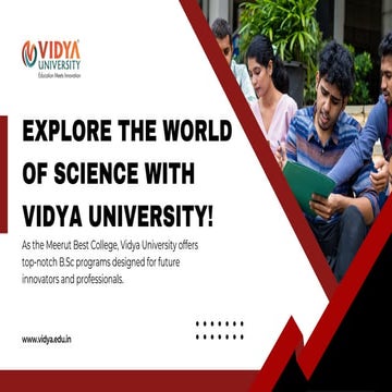 Explore the World of Science with Vidya University!.pdf