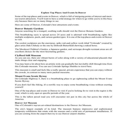 Explore Top Places And Events In Denver.pdf