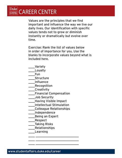 Identify Your Interests | PDF