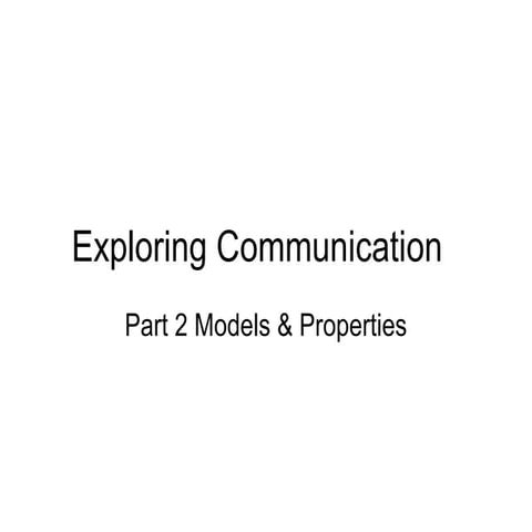 Exploring communication | PDF