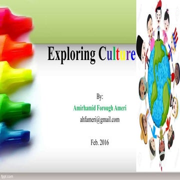 Exploring culture | PPTX