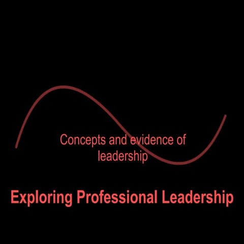 Exploring Professional Leadership (Shareversion) | PPT