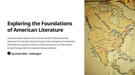 Introduction to Anglo-American Literature Grade 9 students | PPT