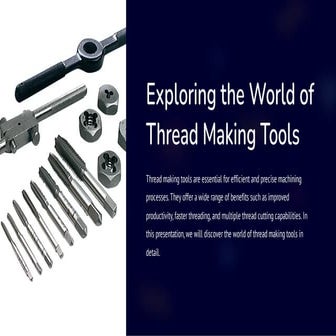 Thread Making Tools | PDF