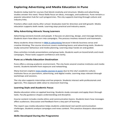 Exploring Advertising and Media Education in Pune.pdf