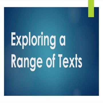 Grade 10 English Exploring a Range of Texts.pptx