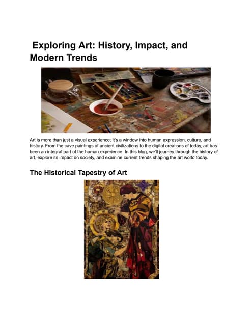 Chapter 1: Contemporary Art SHS Grade 12 | PDF