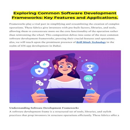 Exploring Common Software Development Frameworks_ Key Features and ...