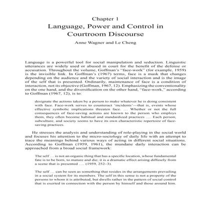 Exploring courtroom discourse_ch1 | PDF