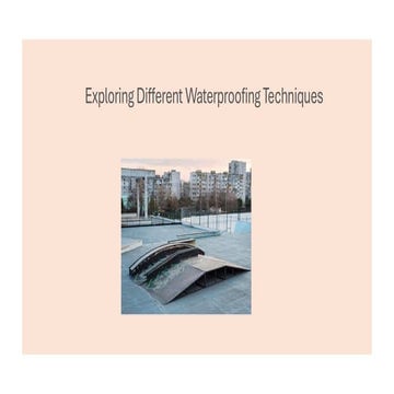 Waterproofing in building construction | PPTX