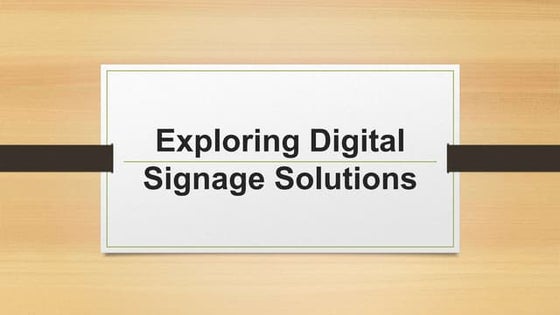 Signboards | PPTX
