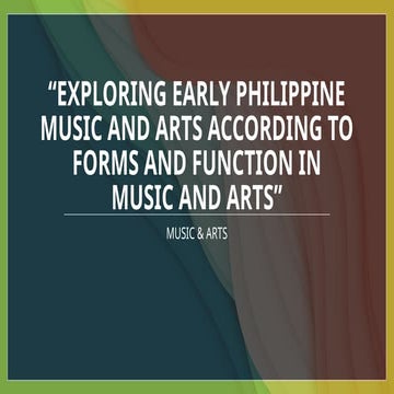 Grade 7 Traditional instruments of Luzon | PPTX