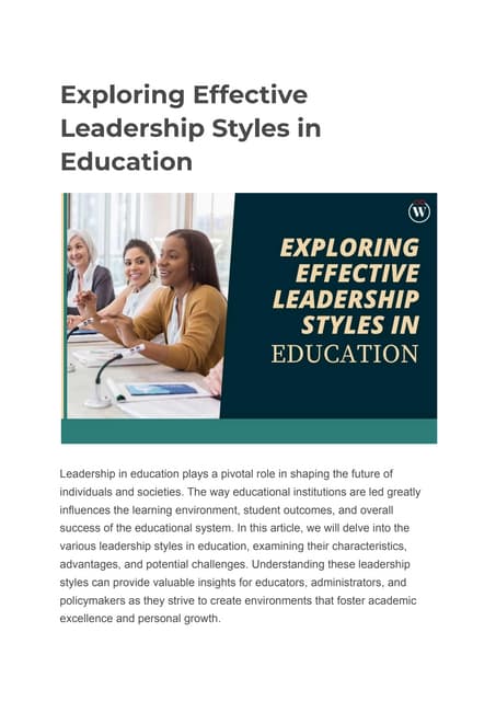 Share MED 1-LEADERSHIP(STYLES OF LEADERSHIP) PPT | PPT
