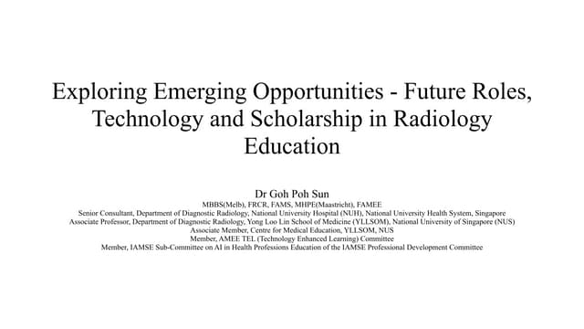 Role of Teacher and AI in Medical Education | PDF