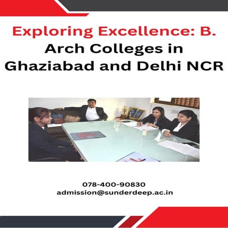 Pursue Excellence in Architecture at the Best B. Arch College in ...