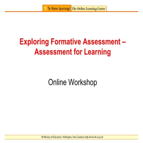 Exploring formative assessment | PPT