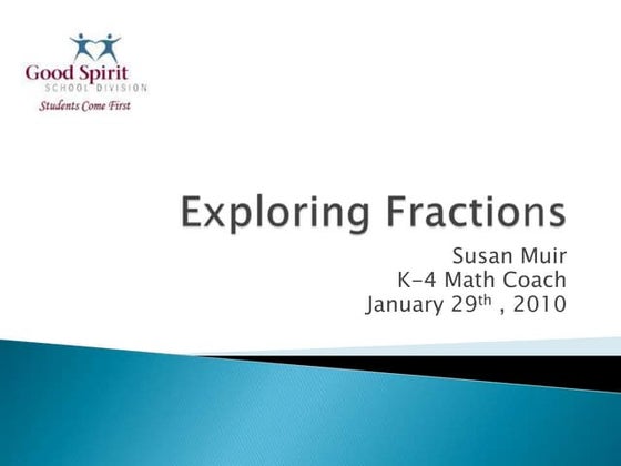 Fractions lesson 1 introduction | PPT