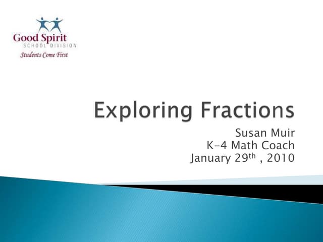 Fractions lesson 1 introduction | PPT