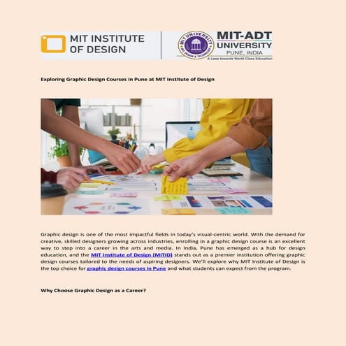Exploring Graphic Design Courses in Pune at MIT Institute of Design.pdf