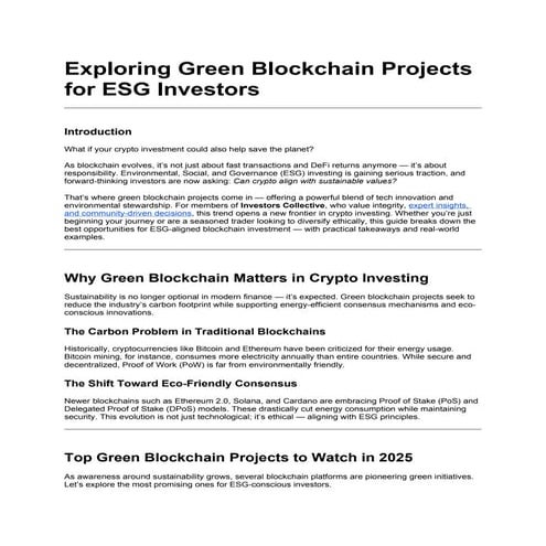 Exploring Green Blockchain Projects for ESG Investors.docx