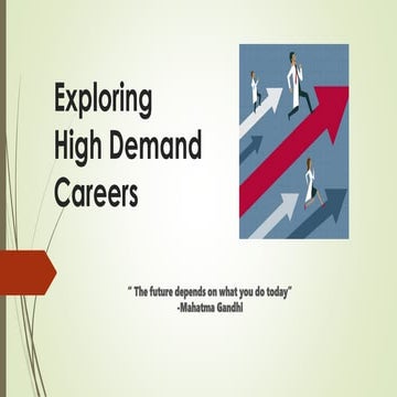 Exploring High Demand Careers | PPTX