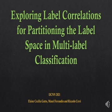 Exploring label correlations for partitioning the label space in multi ...