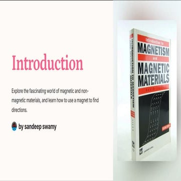 EXPLORING MAGNETS.pdf/6th Science curiosity | PDF