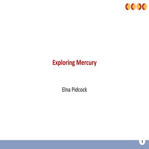 Exploring mercury | PPT