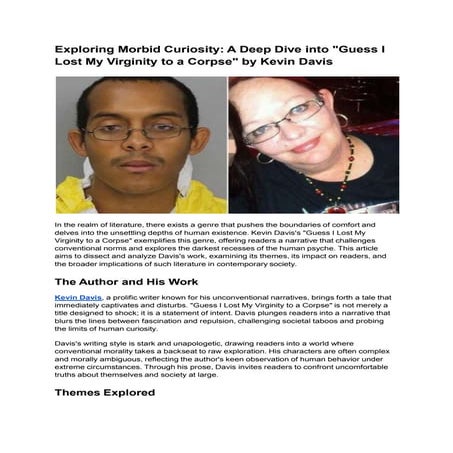 Exploring Morbid Curiosity_ A Deep Dive into _Guess I Lost My Virginity to a Corpse_ by Kevin ...