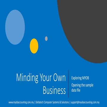 Exploring myob | PPSX