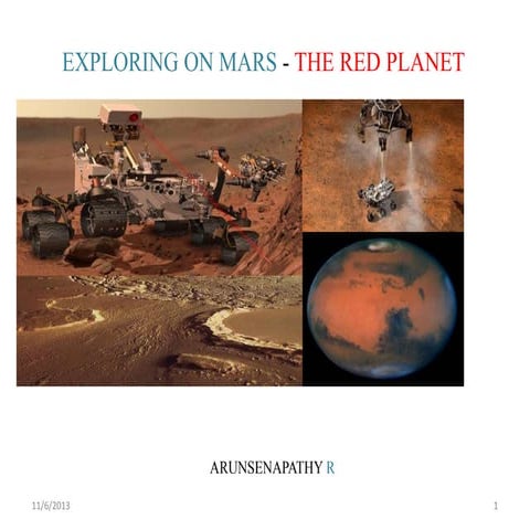 EXPLORING ON MARS - THE RED PLANET | PPTX