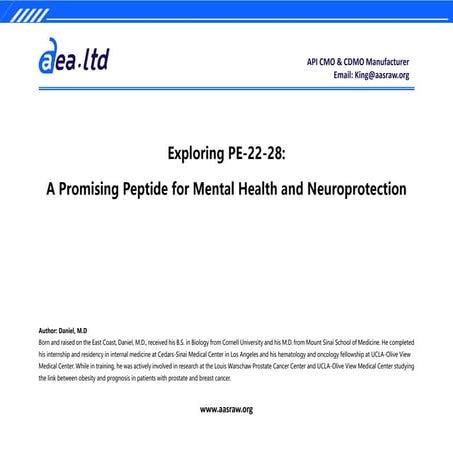 Exploring PE-22-28 A Promising Peptide for Mental Health and ...