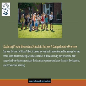 Exploring Private Elementary Schools in San Jose_ A Comprehensive ...