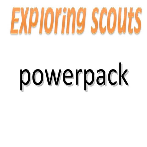 Exploring scouts powerpack | PPT