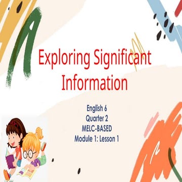Exploring Significant Information - Week 1.pptx