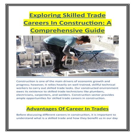 Exploring Skilled Trade Careers In Construction: A Comprehensive Guide ...