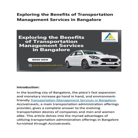 Exploring the Benefits of Transportation Management Services in Bangalore.pdf