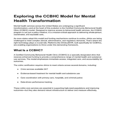 Exploring the CCBHC Model for Mental Health Transformation.pdf