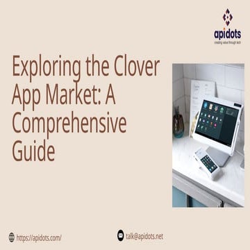 Professional Clover app development | API DOTS | PPTX | Technology ...