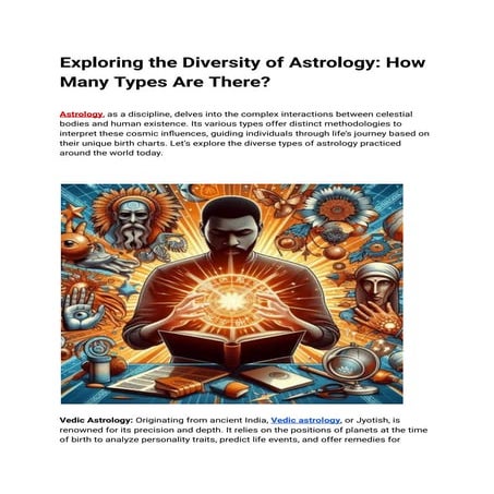 Exploring the Diversity of Astrology: How Many Types Are There | PDF ...